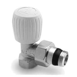 MC000328 - Radiator stop valve (right-angled with button)