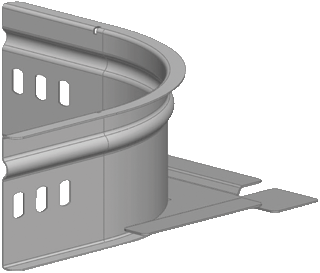 EC000861 - Corner add-on piece for cable tray