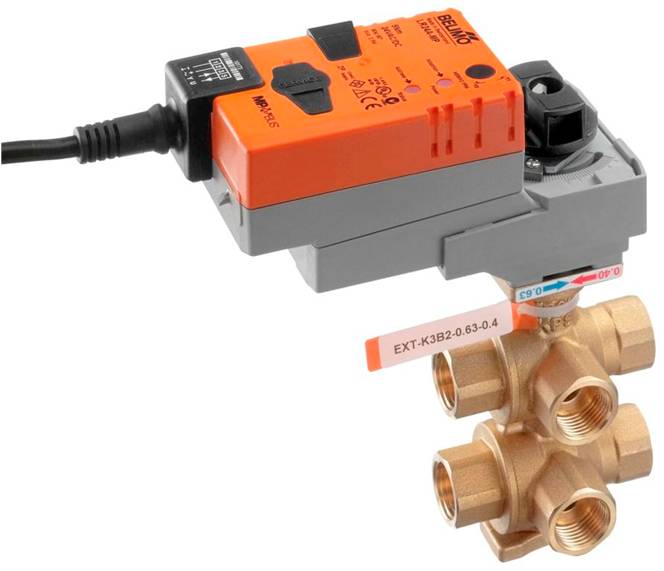 EC003270 - Six-way control valve with electric servomotor