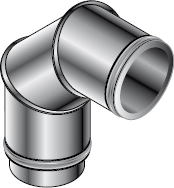 EC010173 - Luftkanalbogen doppelwandig rund