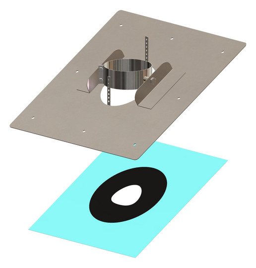 EC010906 - Duct lead-through plate for roof boarding