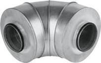 EC011245 - Sound-absorbing bend, round air duct
